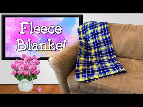 Fleece Blanket Sewing Tutorial | Flannel or Fleece | The Sewing Room Channel