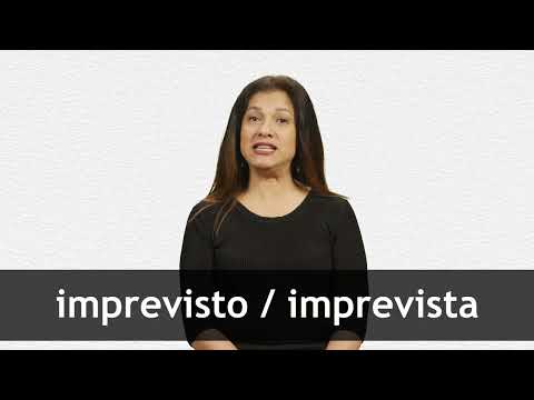 Traducción en inglés de “IMPREVISTO” | Collins Diccionario español-inglés