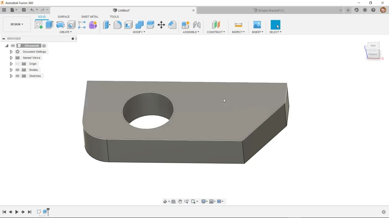 Introduction to solid and parametric modeling