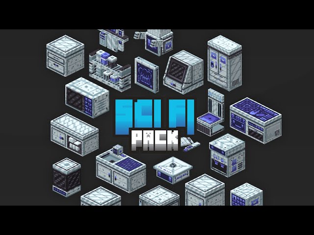 Sci-Fi Kitchen Animated Decoration Minecraft Texture Pack