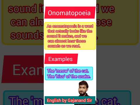 Onomatopoeia | Definition of Onomatopoeia | What is Onomatopoeia | Examples of Onomatopoeia |