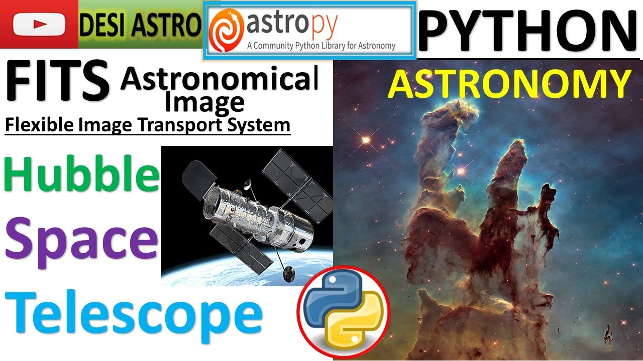 PYTHON FOR ASTRONOMY| Visualizing Hubble Images: Python FITS File Reading and Plotting|ASTROPY
