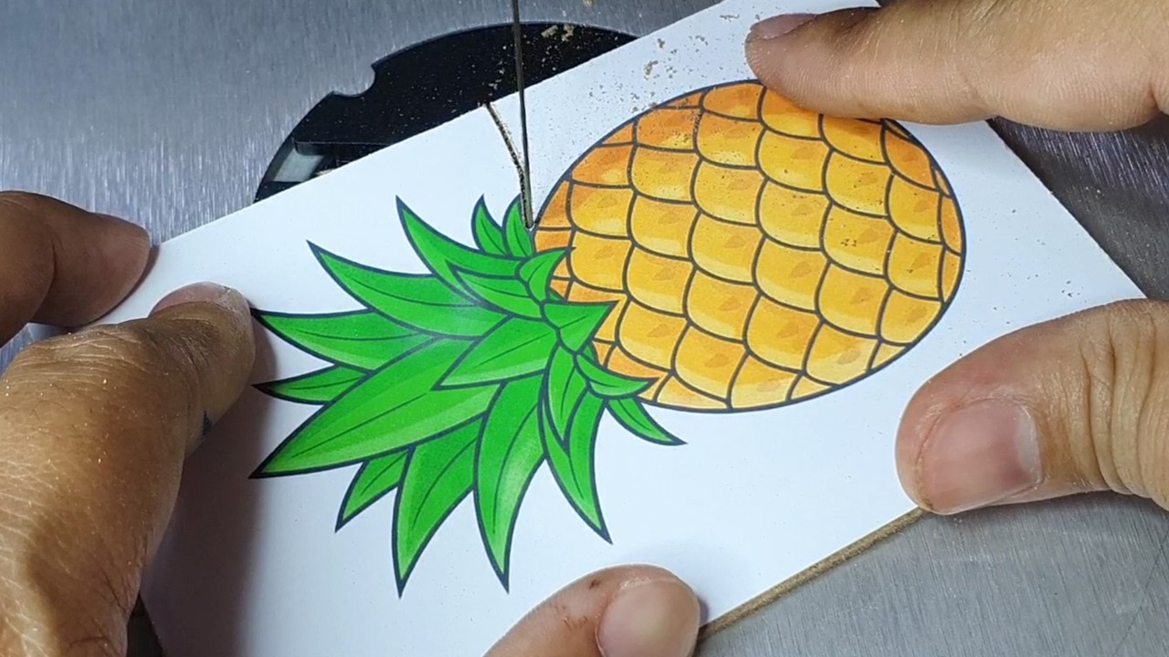 Scrool Saw Cutting a perfect pineapple | Scroll saw techniques for flawless wood designs |