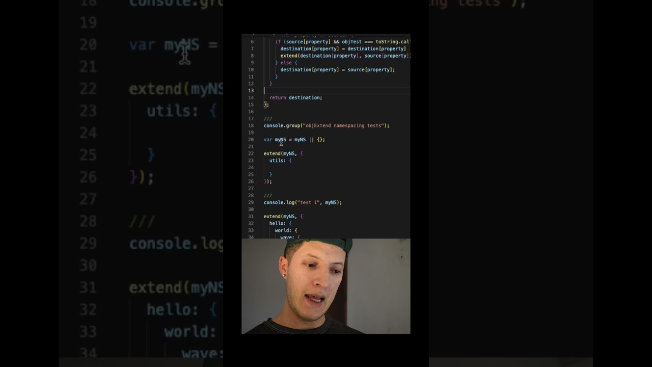 The extend from jQuery in vanilla Javascript