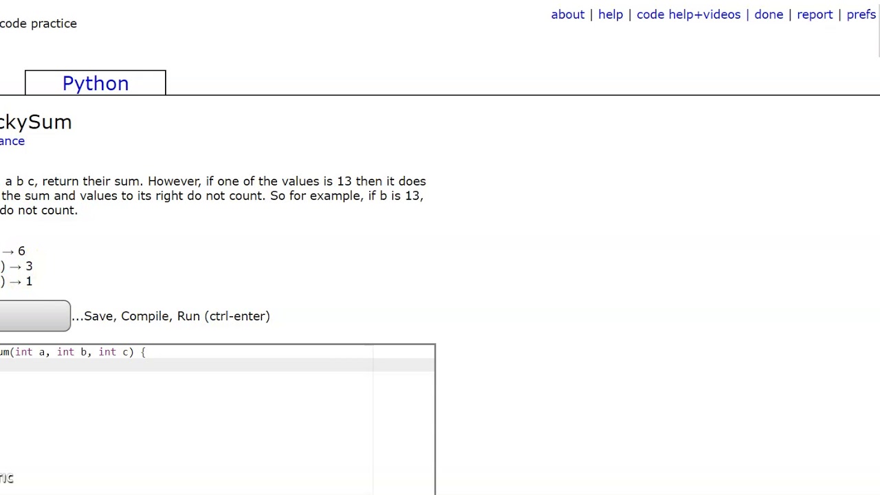 Logic 2 (luckySum) Java Tutorial || Codingbat.com
