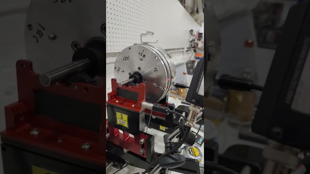 Dynamic Balancing of a Flywheel