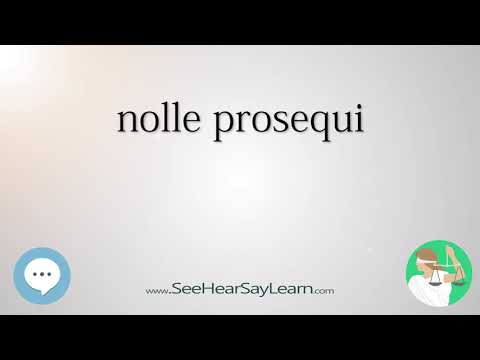 nolle prosequi 🔊