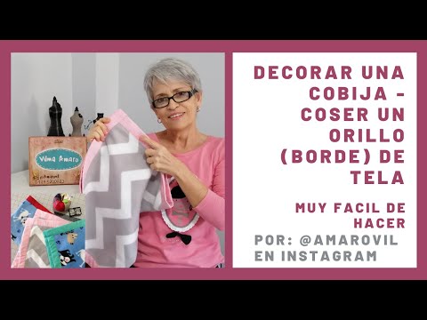 COSER Borde DE tela A MANTA O COBIJA de bebé | self binding baby blanket