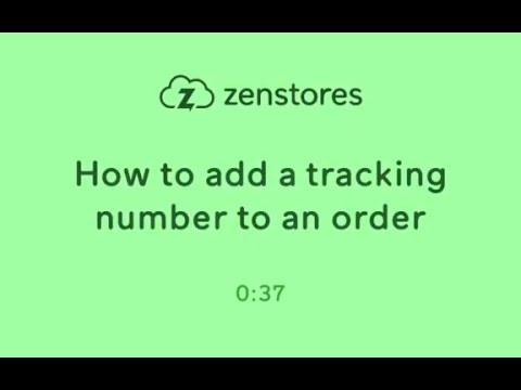 Video: How to add a tracking number to an order
