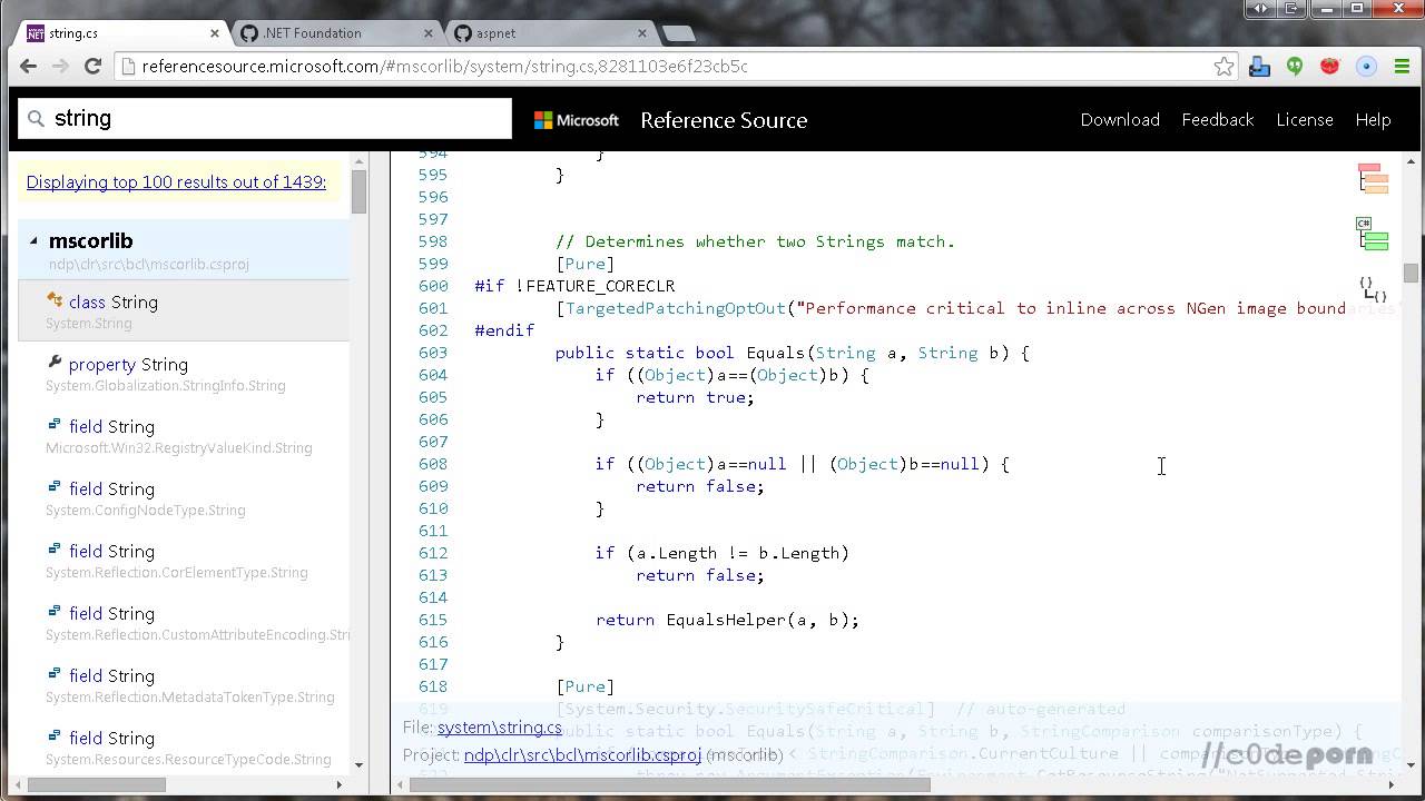Accessing the .NET Framework Source Code