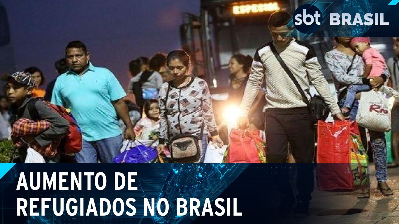Número de refugiados no Brasil mais que dobrou em um ano, diz Ministério | SBT Brasil (13/06/24)