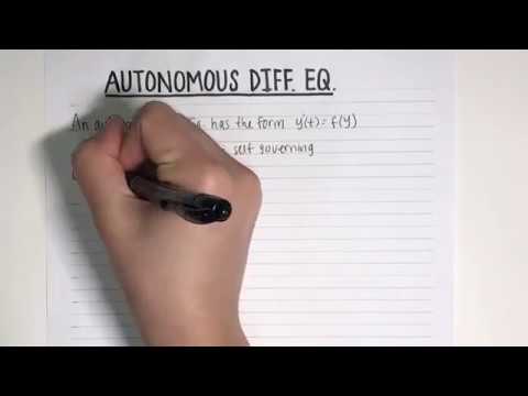 Critical Points of Autonomous Differential Equation