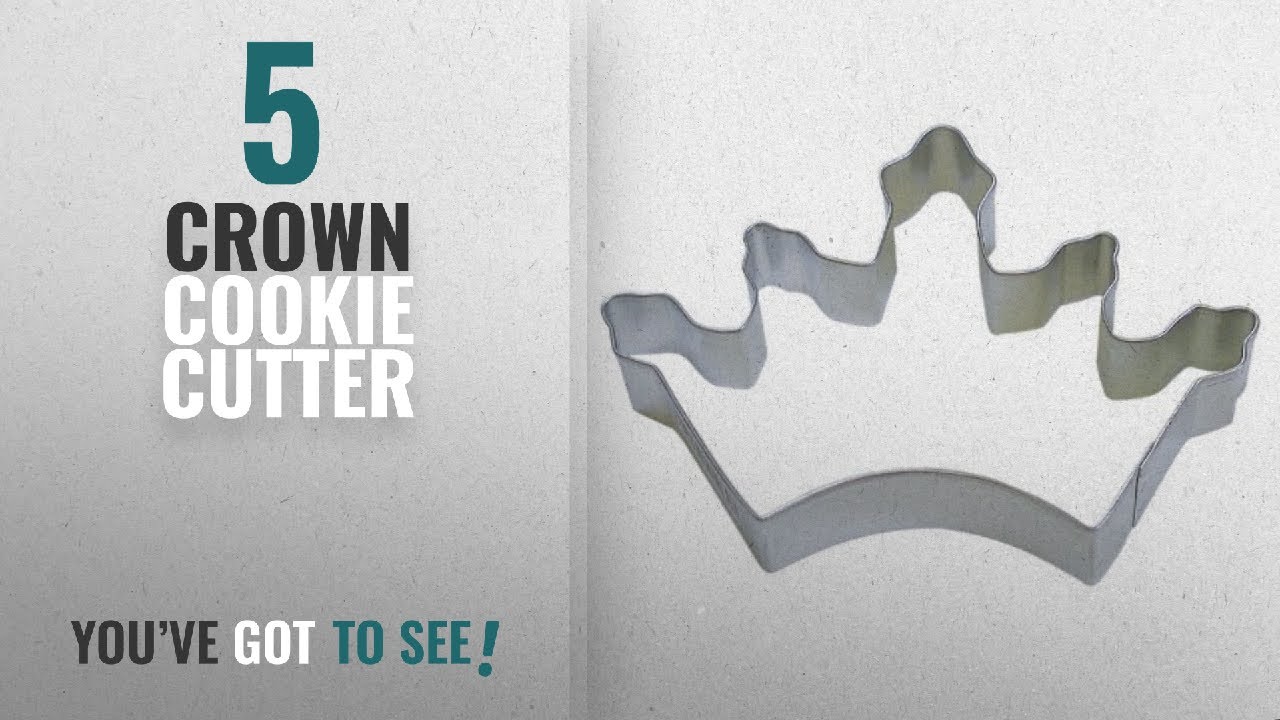 Best Crown Cookie Cutter [2018]: R&M Cookie Cutter, 5-Inch, Crown, Tinplated Steel
