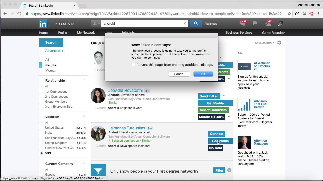 Atom LinkedIn Scraper - How it works
