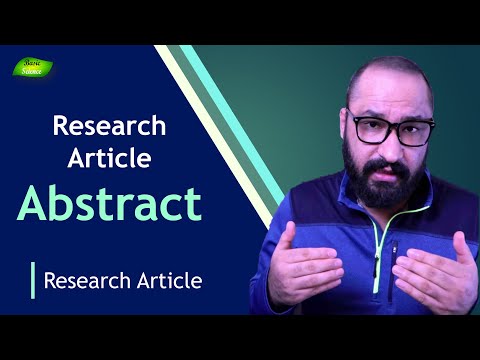 How to write the abstract | Research article | Manuscript | Part-3 | Basic Science Series