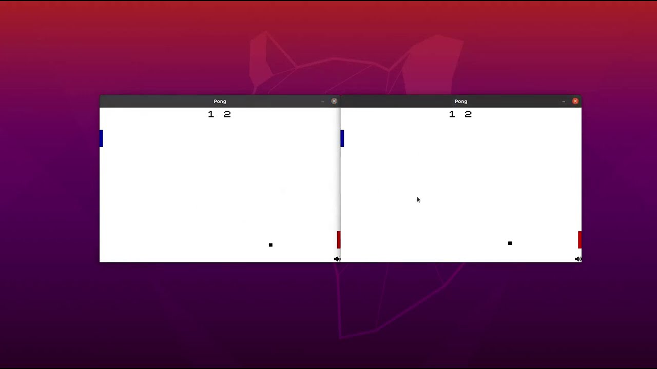 Multiplayer Pong gameplay
