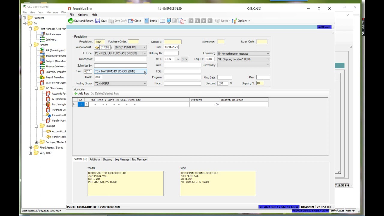 Training: Requisition Entry - Overview