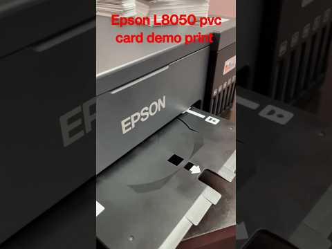 Epson L8050 L805 pvc card demo printer jpg print PVC Card demonstration demo setup and settings