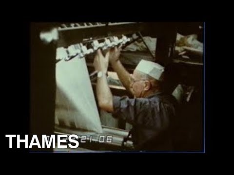 Newspaper printing | How to print a Newspaper | TV Eye | 1985