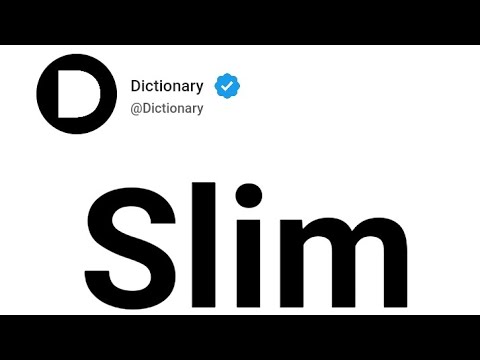 Slim Meaning In English