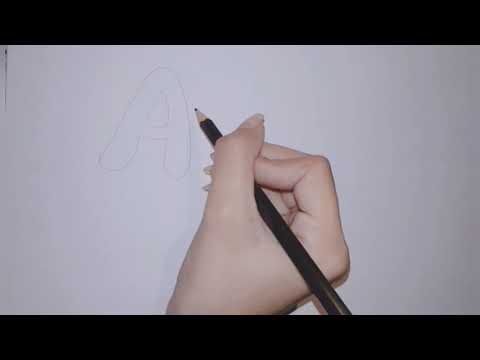 How to write name AREESHA in bubble writing 📝