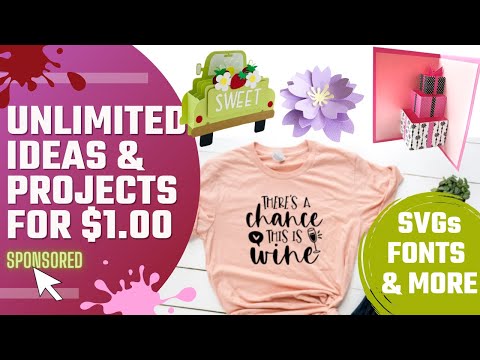 ➡️ Unlimited Papercraft Ideas | SVG Designs | Unlimited Font Downloads | Creative Fabrica Review