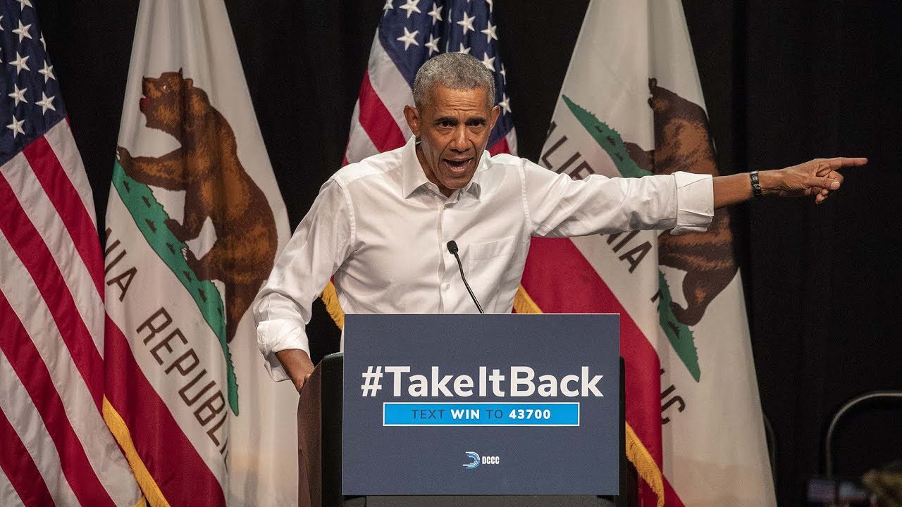 Obama on campaign swing, urges 'sanity' in US politics