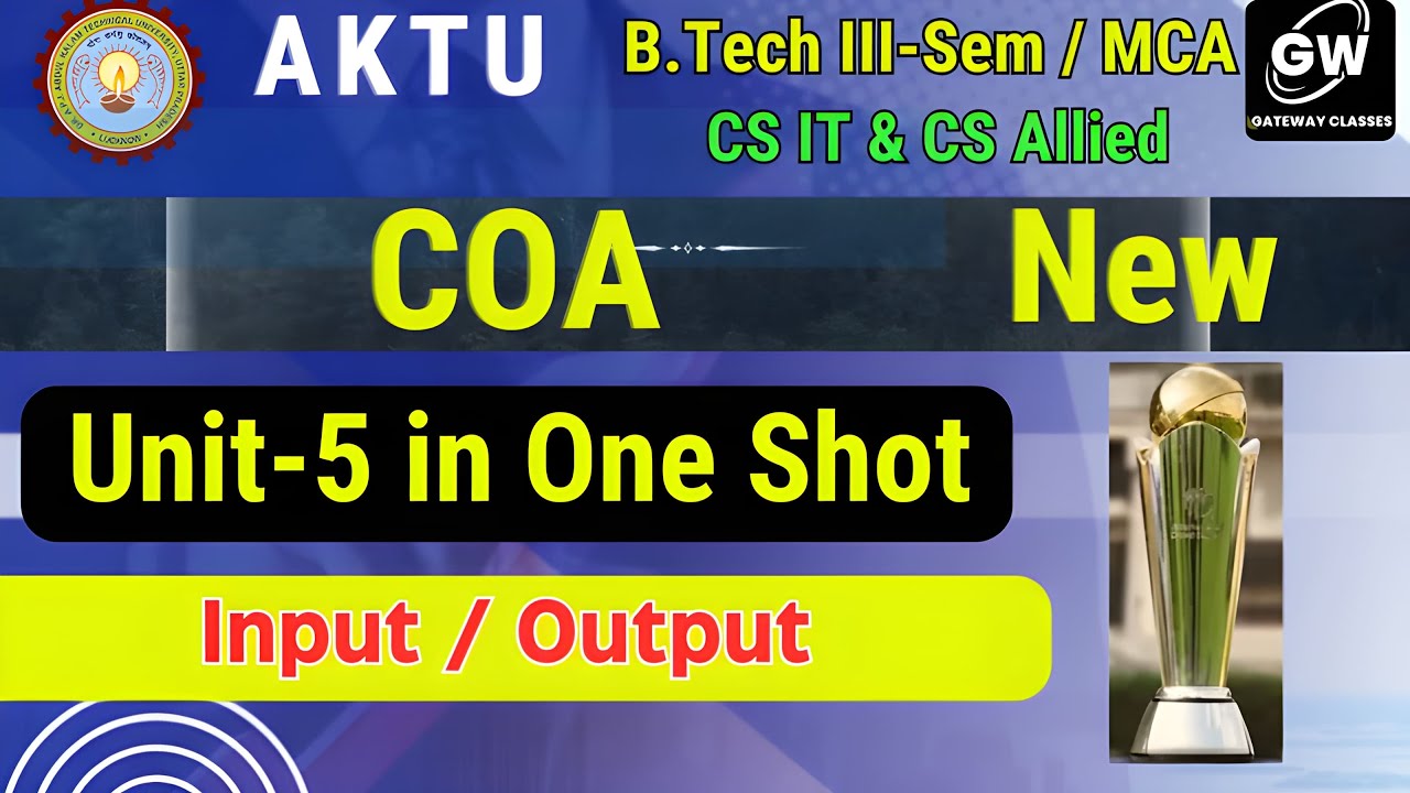 COA Unit-5 One Shot Revision I Gateway Classes