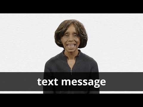 TEXT MESSAGE definition and meaning | Collins English Dictionary