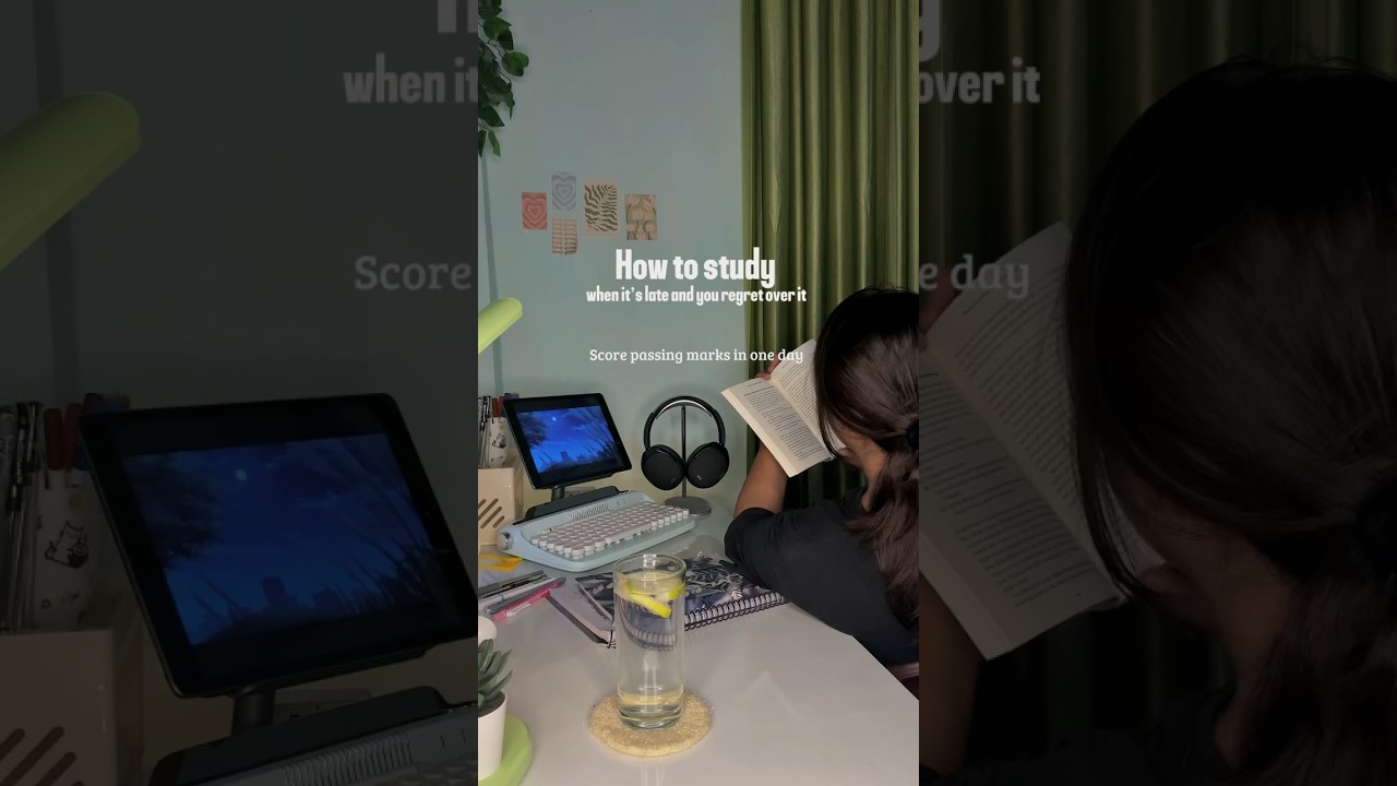 How to study one day before exam for passing marks 📚? #studytips #shorts