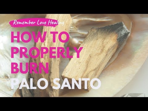 How to Burn Palo Santo AKA Holy Wood