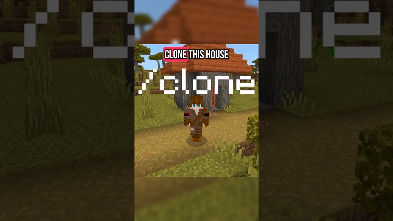 This Command Lets You Copy and Paste in Minecraft! #commands #minecraft  #commandstutorial