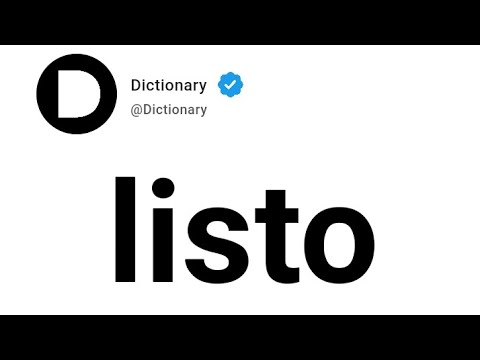 listo Meaning In English