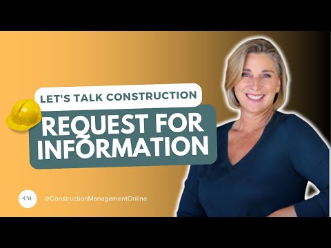 RFI - REQUEST FOR INFORMATION | LET'S TALK CONSTRUCTION
