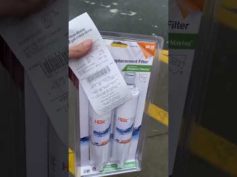 Home Depot $67 for two water filters. Bad deal.