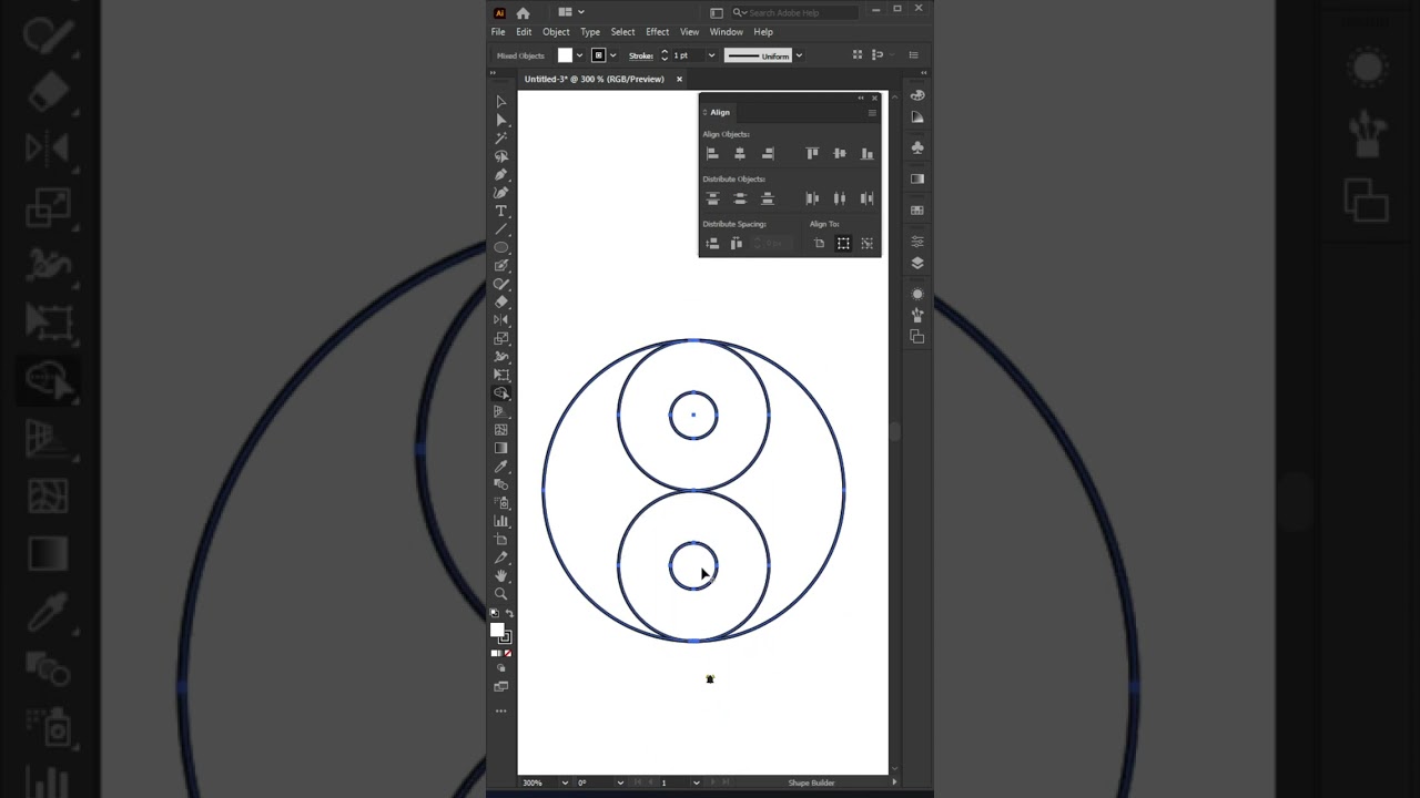 Yin Yang design process | illustrator tutorial #yinyang #designprocess #symbol #illustrator #shorts