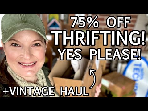 75% OFF THRIFTING TRIP - YES PLEASE! Better than GOODWILL THRIFT WITH ME AND THRIFT HAUL