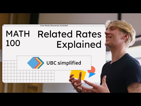 Related Rates Explained in 4 Minutes | UBC MATH 100