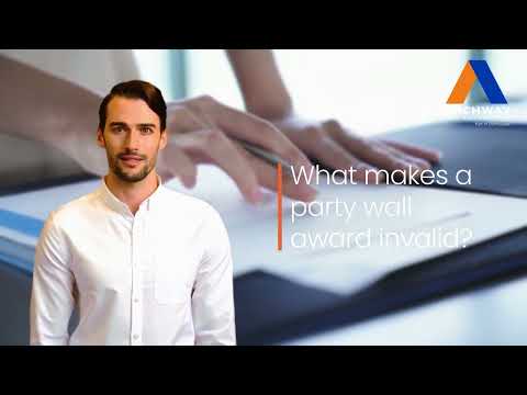 What makes a party wall award invalid?