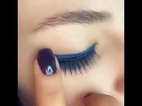 Reusable Eyeliner and Eyelash Stickers with Glitter