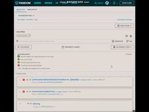 RecentChanges page explanation for Roblox Wikia