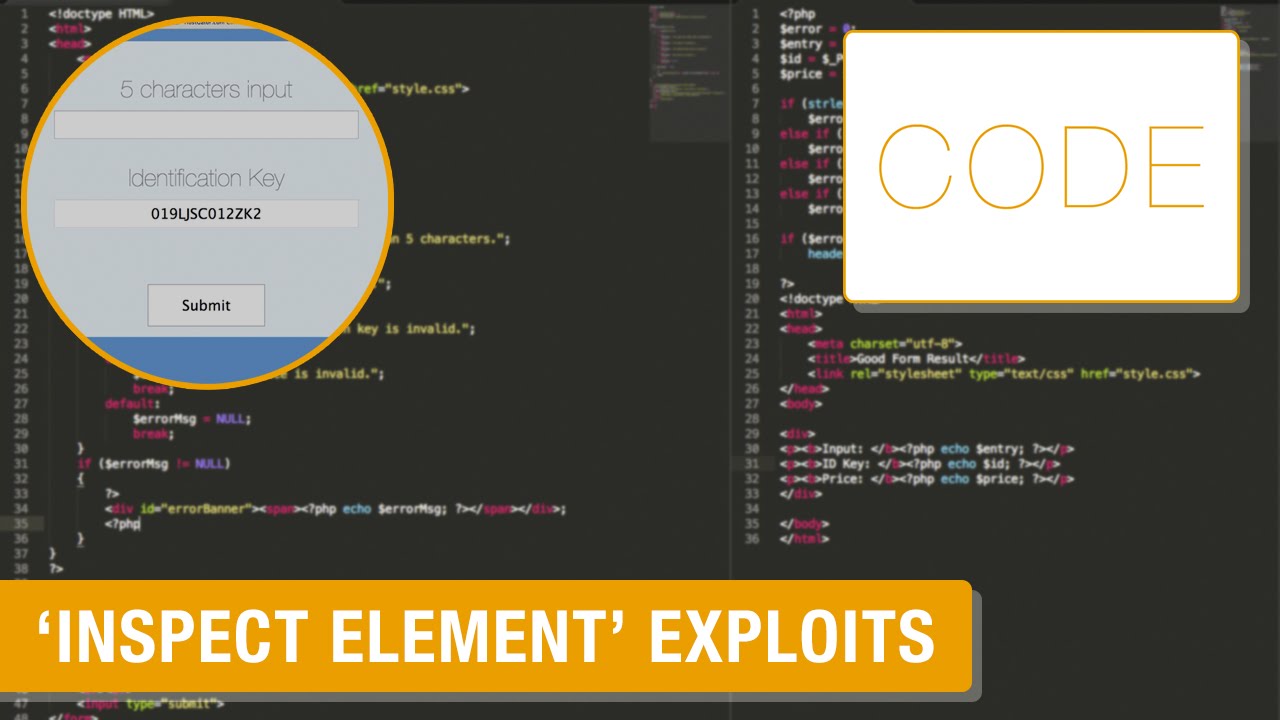 Avoid “Inspect Element” exploits (Coding Tips - HTML/PHP)