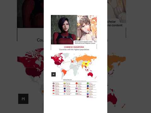 Chinese diaspora map #geography #map #maps #mapper #geographythroughmaps #mapping #fact #facts