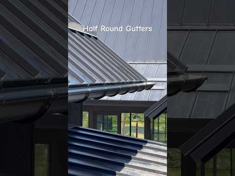 Half Round Gutters #gutter #guttering #rain #diy #gutters #homeimprovement #roofing #homerepair