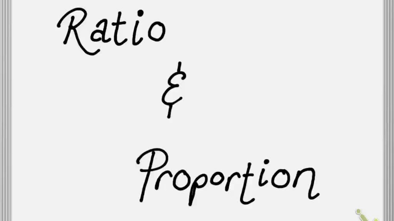 The difference between ratio and proportion. Don’t get confused!