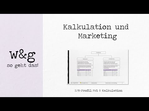FWZ 8 Kalkulation - #10 Kalkulation und MwSt
