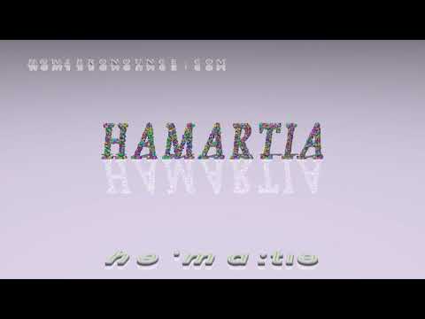 hamartia - pronunciation
