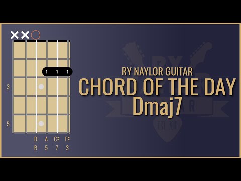 Learn New Guitar Chords - Dmaj7 / D major 7 / D major 7th guitar lesson