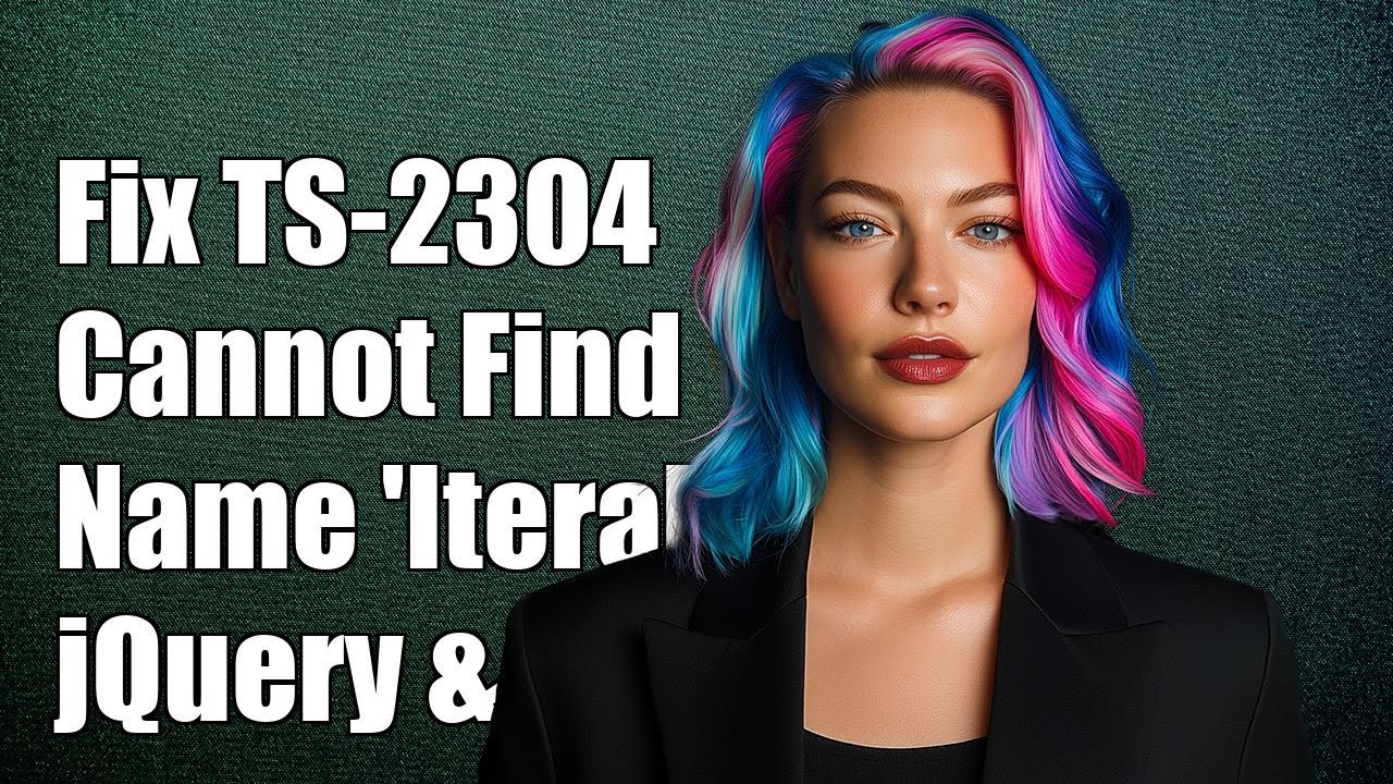 Fixing TS-2304 Error: Cannot Find Name 'Iterable' When Importing jQuery in TypeScript