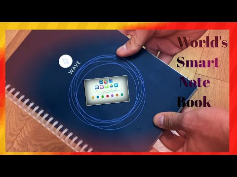 Erasable & Reusable note book, wave note book, wavebookapp, Rocketbook Wave Smart Notebook,
